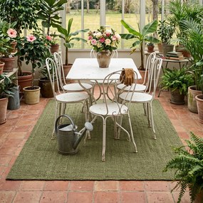 Hanse Home, Kusový koberec Bouclé Jute 105977 Jungle Green, 80x150, zelená, chodba / předsíň