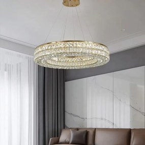 Toolight Toolight, LED stropní svítidlo 60cm APP1568-CP, zlatá, OSW-06979