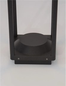 NV 9120622 Venkovní sloupkové svítidlo LOVETO antracitový hliník a akrylový difuzor LED 1.5W 3000K 3.7V 125st. IP65 solární / vypínač na těle / pohybový senzor - NOVA LUCE