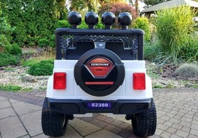 LEAN CARS Elektrické autíčko Jeep S2388 bílé 4x45W