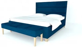 Čalouněná postel Postelia MARY s úložným prostorem, Smrk, 180x210 cm s masivním rámem