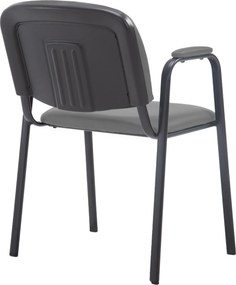 Konferenční židle Ken PRO umělá kůže – šedá