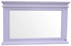 Dřevěné bílé zrcadlo 150x95cm