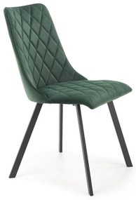 Jídelní židle Nyx, zelená / černá