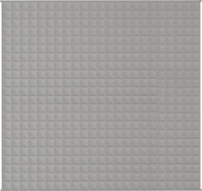 Zátěžová deka šedá 220 x 230 cm 15 kg textil 3154791