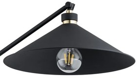 Argon 4732 - Stojací lampa NASHVILLE 1xE27/15W/230V černá