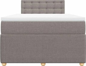 Box spring postel s matrací taupe 120x190 cm textil 3287413