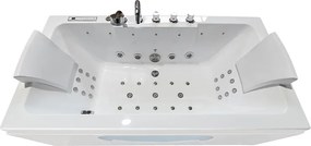 BPS-koupelny Hydromasážní vana HYD-IR933A-WH 150x84 BÍLÁ s ohřevem vody