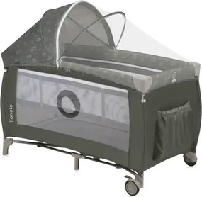 LIONELO Postýlka cestovní Sven Plus Beige Olive / od 0 do 3 let / do 1