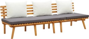 Zahradní denní postel 200x65 cm masivní akáciové dřevo 316263