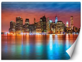 Gario Fototapeta Manhattan v noci Materiál: Vliesová, Rozměry: 200 x 140 cm