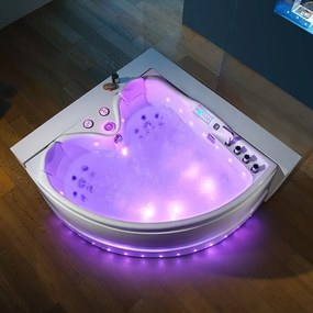 BPS-koupelny Hydromasážní vana HYD-RO764L 150x150 LEVÁ s ohřevem vody