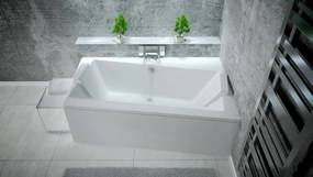 Besco ASTI 160 x 100 cm VANAST16P+OLVPINOZ vana vč. nožiček pravá Koupelny Bernold
