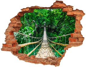 Wallmuralia Fototapeta díra na zeď 3D Most tropickýá les 90x70 cm