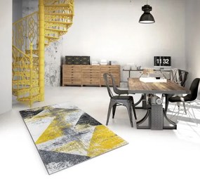 Koberce Breno Kusový koberec ALORA A1012 Yellow, Žlutá, Vícebarevné, 120 x 170 cm