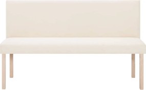 Lavice 139,5 cm krémová polyester 281337