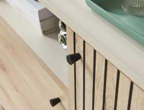 Komoda Frost I 100 cm krémová/alpský dub