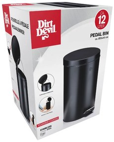 DIRT DEVIL Odpadkový koš nášlapný 12 l černáED-249493