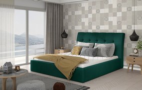 Eltap Čalouněná postel Inge s úložným prostorem Materiál a barva potahu: Monolith 29 - tmavě hnědá, Rozměry (cm): 140x200