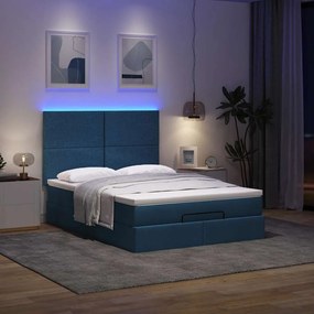 Osmanský rám postele s matrací Blue 140x190cm textil 3313926
