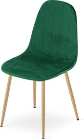 Jídelní židle PADVA VELVET, zelená