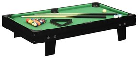 Mini kulečníkový stůl 92 x 52 x 19 cm černý a zelený - Default Title