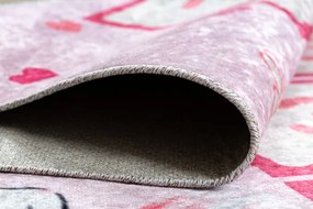 Dywany Łuszczów, Dětský kusový koberec Junior 51828.802 Ballerina pink, 160x220, růžová, dětský pokoj