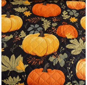 Přehoz na postel ORANGE PUMPKINS, barevný Rozměr: 170 x 210 cm