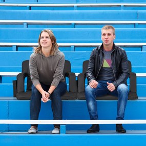 Costway Skládací stadionové sedadlo Polstrované stadionové křeslo s 6