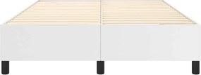 Rám postele s boxspringem bílá 140 x 200 cm umělá kůže 3121048