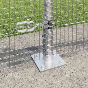 Svařovaná drátěná plotina s betonovou základnou 50 x 0,5 m 3352340
