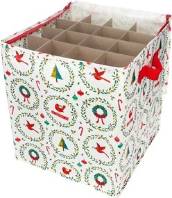 Úložný box na oblečení z recyklovaného plastu 32x32x35 cm Classic Christmas – Rex London