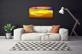 Obraz na plátně Poušť Šlunce Umění 125x50 cm