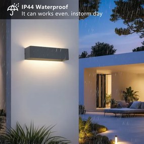 Brilagi -LED Venkovní nástěnné svítidlo DONNANI LED/12W/230V 30 cm antracit IP44