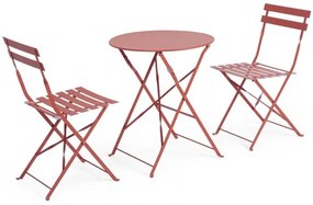 BIZZOTTO Zahradní set stolku a židlí AUSTIN červená 0804923