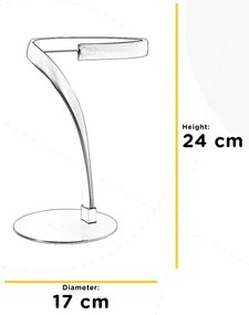 ONLI - LED Stolní lampa INFINITY LED/12W/230V 4500K 24 cm matný chrom