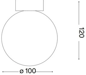 Ideal Lux - LED Nástěnné svítidlo CARTA 1xG9/3W/230V pr. 10 cm bílá
