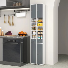 Costway Koupelnová skříňka vysoká skříňka úzká koupelnová skříňka