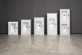 Sapho Sapho, CIRASA umyvadlová skříňka 59,2x75x46cm, 3x zásuvka, dub Alabama, CR631-2222