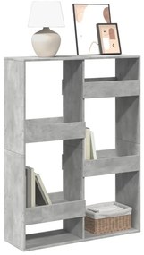 Knihovna betonově šedá 100 x 33 x 135 cm kompozitní dřevo 3309387