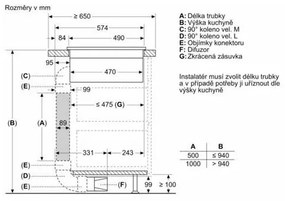 Siemens EX875LX67E Indukční varná deska s odsavačem par