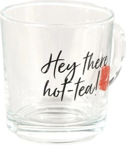 Skleněný hrneček Hot Tea - 11*8*9 cm / 200 ml