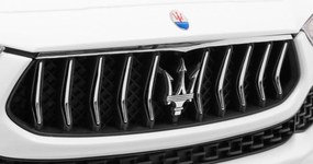 Ramiz Elektrické autíčko Maserati Ghibli na akumulátor bílé + dálkové ovládání