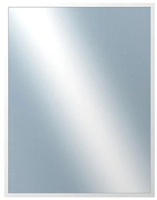 DANTIK - Zarámované zrcadlo - rozměr s rámem cca 70x90 cm z lišty PERLA bílá lesklá vysoká (2746)