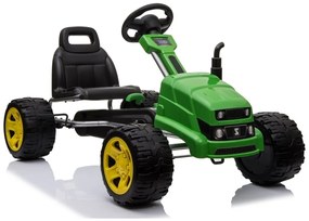 HračkyZaDobréKačky Šlapací motokára Gokart Traktor zelená