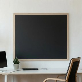 Toptabule.sk Černá magnetická tabule v přírodním dřevěném rámu CLASSIC 200x100 cm