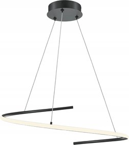 Moderní závěsná lampa černá Led spirála 60 cm do obývacího pokoje jídelny Maytoni