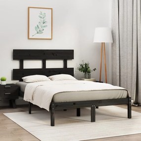 vidaXL Rám postele masivní dřevo 120 x 200 cm [3104670] Barva: Černá