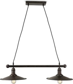 Brilagi - Lustr na lanku FORGE 2xE27/60W/230V hnědá