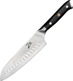 Zelite Infinity by Klarstein Alpha-Royal Japanese Series, 7" nůž santoku, damašková ocel